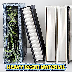 Toy Vault Cthulhu Bookshelf Insert, Resin Bookend Peeping Cthulhu Monster Statue