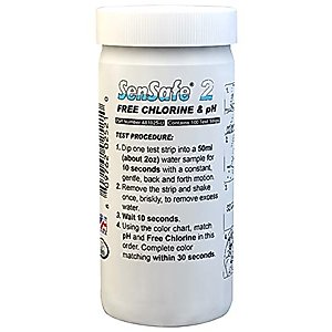 Industrial Test Systems 481025 SenSafe® Chlorine 2 (EPA FC/pH) Test Strips