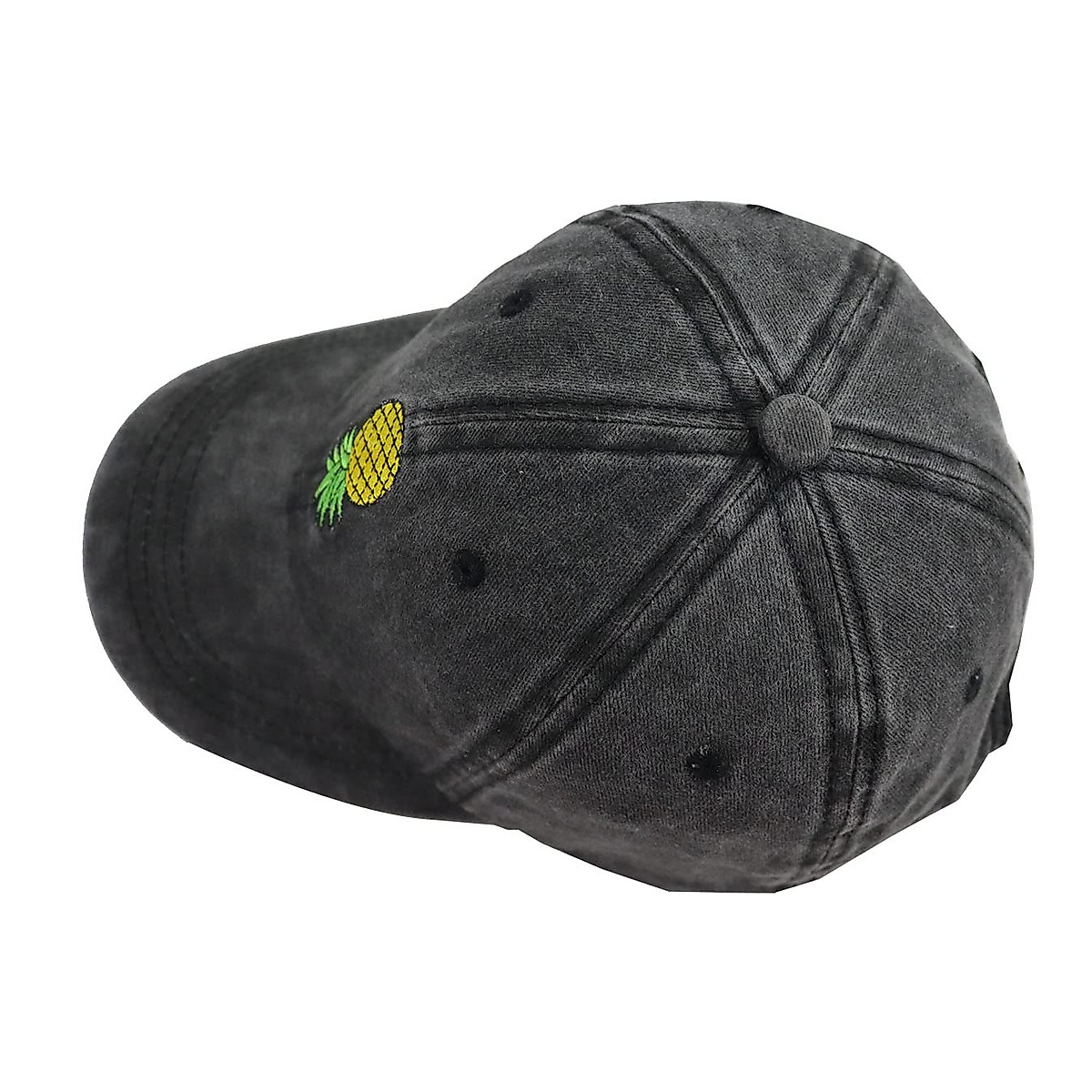 Upside Down Pineapple Gifts for Women Men, Funny Pineapple Hat for Birthday, Dad, Mom, Husband, Wife, Grandpa, Grandma, Adjustable Washed Retro Vintage Distressed Cotton Fruit Summer Baseball Cap