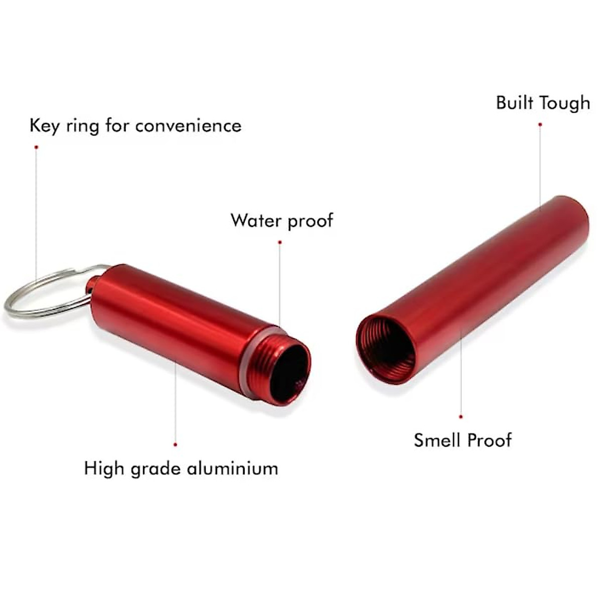 Maios | Herb and Spice Storage Smell-Proof and Water-Proof Seal up Jar | Portable Airtight Bottle 3.71onz | Smell Proof Container | Container for Herbs