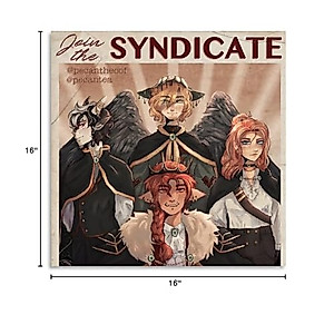 ZHDP Anime Dream SMP Dream Poster Poster Decorative Painting Canvas Wall Art Living Room Posters Bedroom Painting 16x16inch(40x40cm)