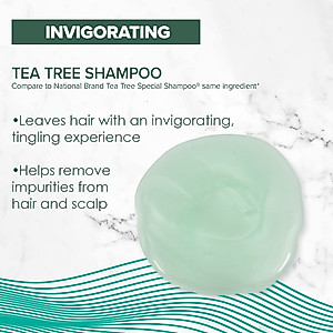 True+Real Tea Tree Shampoo, Invigorating Deep Clean Scalp Care, Refreshing Mint Scent, For All Hair Types, 10.14 oz