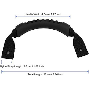 Tbest Suitcase Handle Replacement,Kayak Carry Handle Black Durable Boat Canoe Handle Replacement Accessory Kit for Kayaks Suitcase Luggage Surfboard Maniglia Rainbow Kayak Handles Replacement