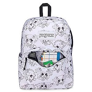 JanSport Superbreak Plus Backpack - Work, Travel, or Laptop Bookbag with Water Bottle Pocket, Manga Mood