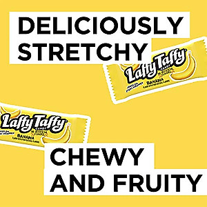 Laffy Taffy Candy Jar, Banana, 145 Count