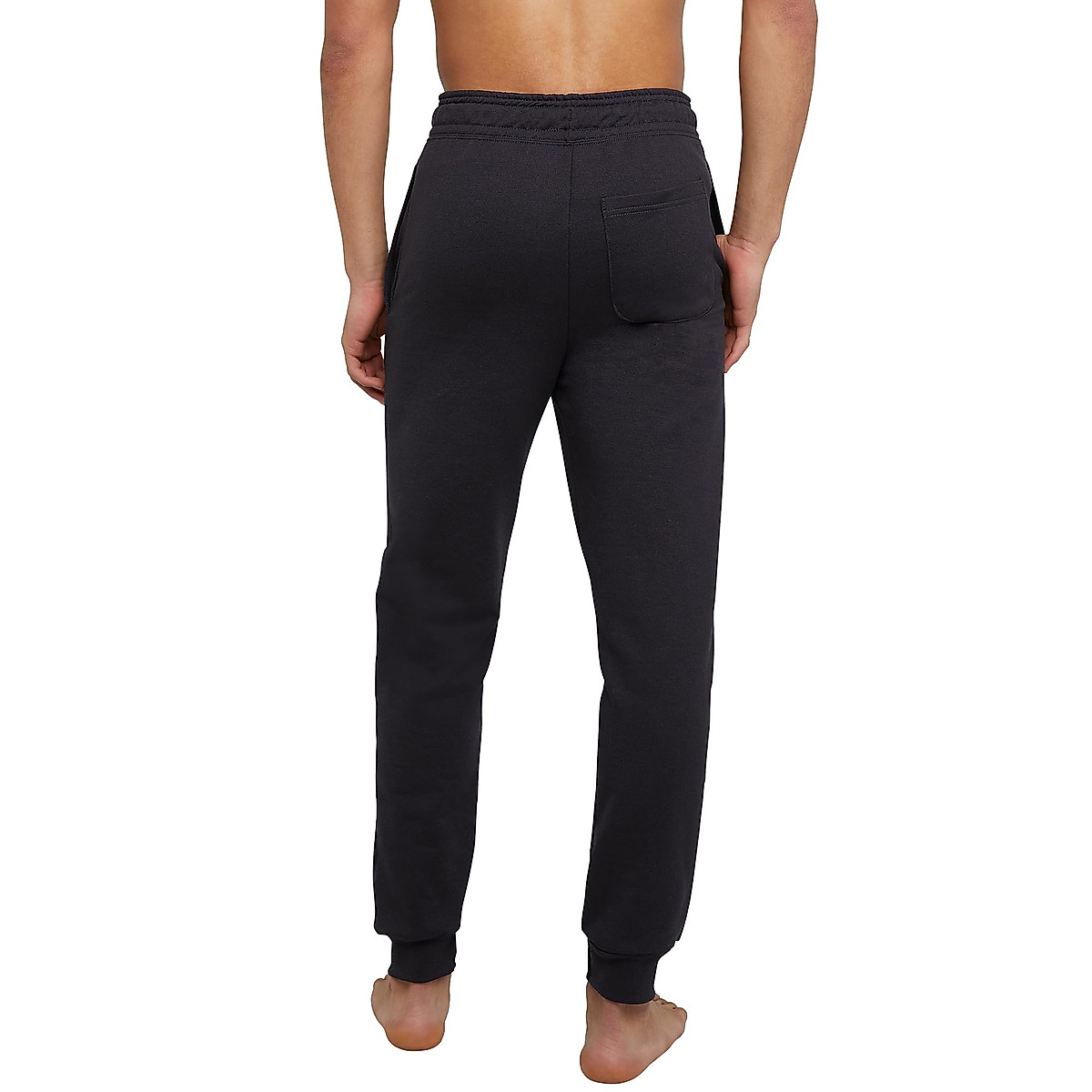 Hanes Men's Jogger Sweatpant with Pockets, Black, 2X Large
