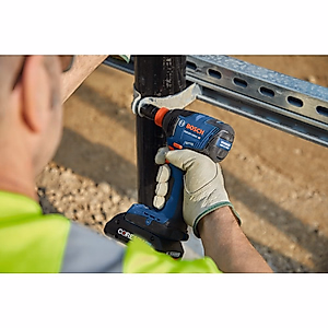 BOSCH GDX18V-1860CB25 18V Connected-Ready Two-In-One 1/4 In. and 1/2 In. Bit/Socket Impact Driver/Wrench Kit with (2) CORE18V® 4 Ah Advanced Power Batteries and (1) Connectivity Module