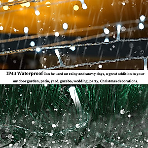 ZHOUDUIDUI Outdoor Christmas String Lights, 800LED 330FT White Fairy Lights, 8 Mode Plug in Waterproof Indoor Outdoor Decor Lights for Bedroom Christmas Thanksgiving Wedding Party Garden Yard Tree