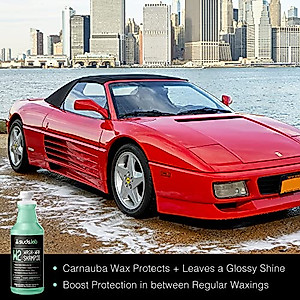 Suds Lab W2 Car Wash plus Wax Shampoo, Gentle Auto Shampoo that Cleans, Restores Shine, and Protects - 32 oz