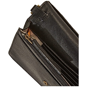 Timberland womens Rfid Leather Crossbody Bag Wallet Purse, Black (Cav), One Size