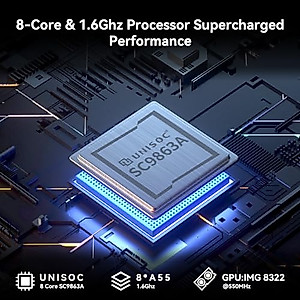 A DREAMER Android 13 Tablet: Octa Core CPU, 4G LTE Tablet with SIM Card Slot Unlocked, 64GB ROM, 6000mAh Battery, 2MP+5MP Dual Camera, Tablet for Kids