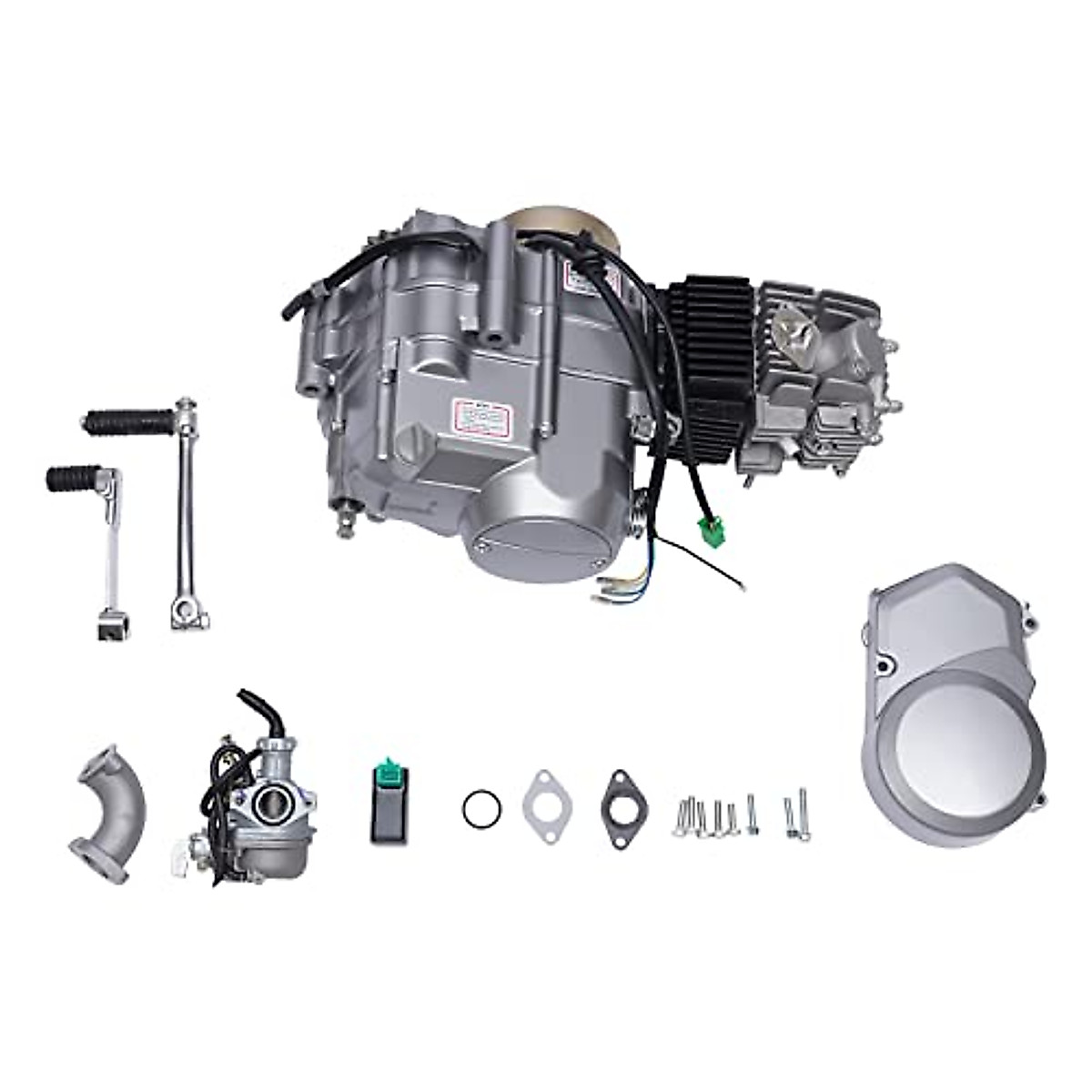 TFCFL 125cc Engine 4 Stroke Motor Single cylinder with Air-Cooled Motor Engine Pit Dirt Bike For Honda CRF50 CRF70 XR50 XR70 Dirt Pit Bike Motorcycle Spark Plug A7TC (125cc Engine 4 Stroke)