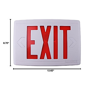 COMPAC Thermoplastic LED Exit Sign with Xtest Self-Diagnostics