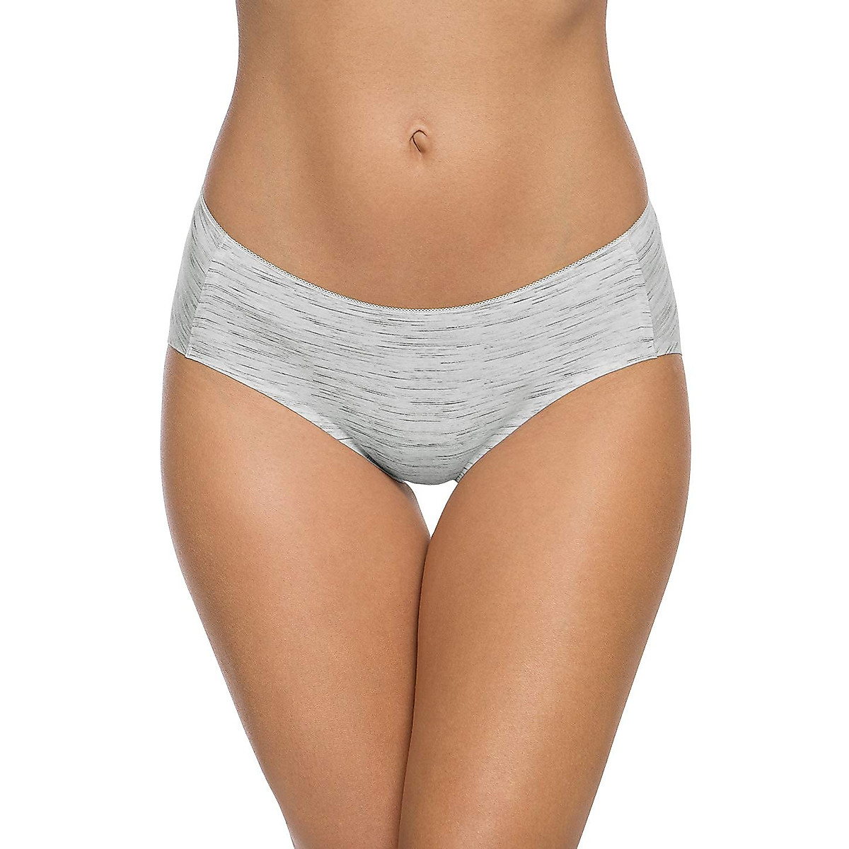 Wealurre Cotton Bikini Women's Breathable Panties Seamless Comfort Underwear(3128M,Stripe 2)