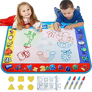 YEEBAY Interactive Whack A Frog Game & Water Doodle Mat, Gifts for Girls Boys Age 2 3 4 5+ Years Old