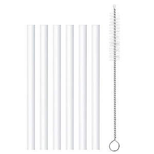 Replacement Straws Compatible with Simple Modern Kids Water Bottle 14oz-Simple Modern Straw Lid Straws Replacement-Accessories Set-6 Pack BPA Straws and 1 Pack Straw Brush