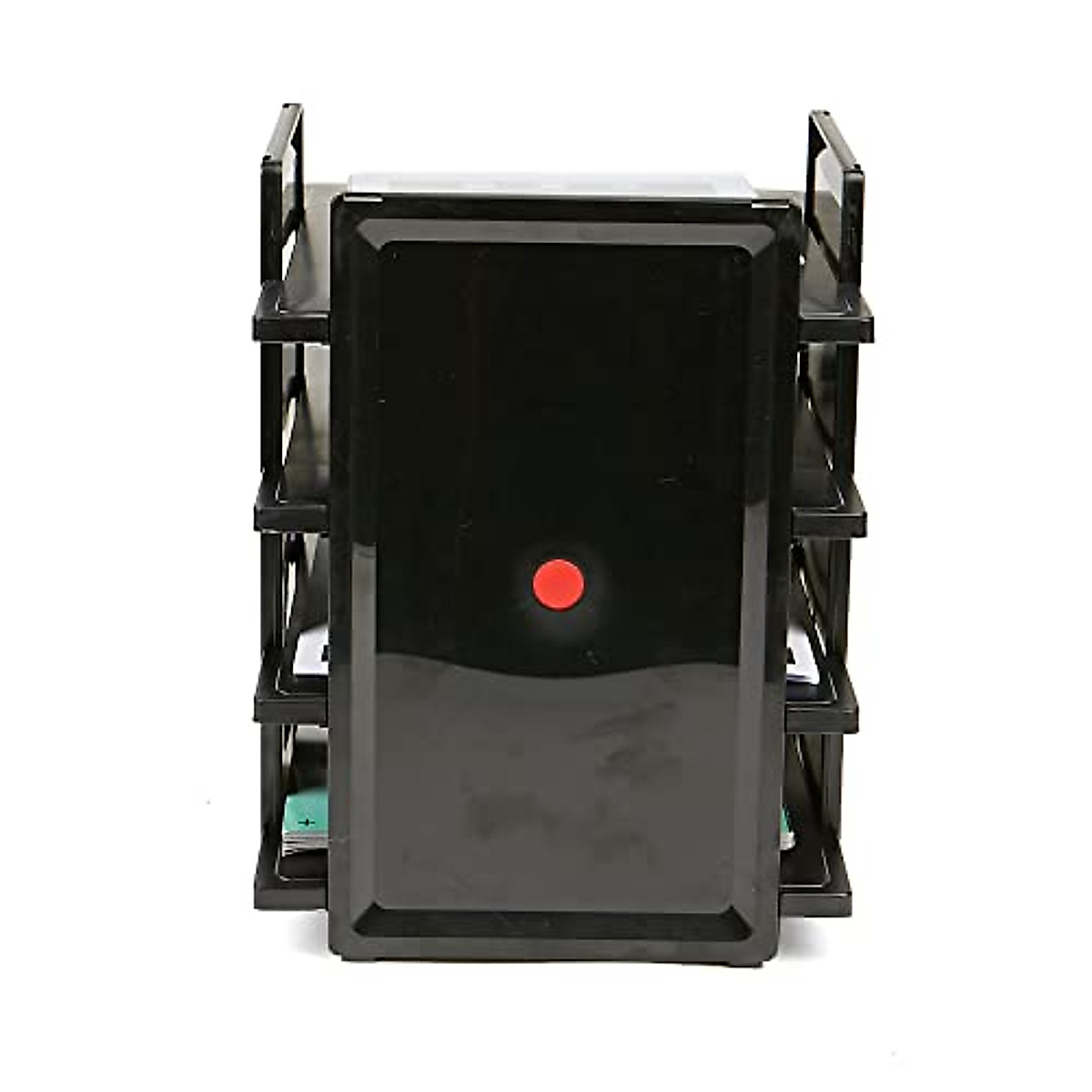 Mind Reader 4 Tier Desktop Document and Folder Tray Organizer, Black
