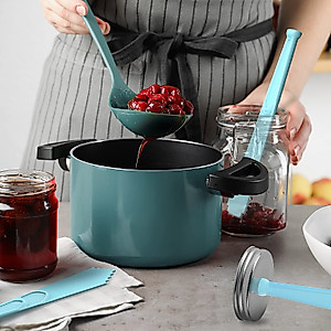 Pisol 2 Pieces Canning Tools Kit, 3 In 1 Magnetic Lid Lifter Jar Lid Lifter and Canning Bubble Popper Bubble Remover Measurer Canning Tools, Canning Supplies