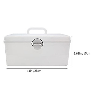 Cabilock Portable Mahjong Box Plastic Storage Box Mahjong Storage Container