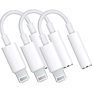 [Apple MFi Certified] 2Pack iPhone 13 Headphone Jack Adapter, Lightning to 3.5mm Aux Audio Jack Adapter Dongle Cable Stereo Earphone Connector Converter for iPhone 12/11/XR/X/8/7/SE Call+Music Control