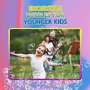 Party Bubbles for Kids - (Bulk Pack of 24) 2-oz Bubbles Bulk Solution with Bubble Wands Assorted Neon Colors for Outdoor Toys Summer Games, Birthday Kids Party Favors, & Goodie Bags Stuffers for Kids