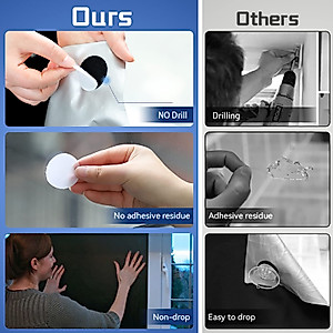 Oxdigi Portable Blackout Blind 118"x 57", 100% Blackout Curtains Shades with Hook& Loop Tabs, No Drill Cut to Any Size Temporary Window Cover for Travel, Bedroom, Baby Nursery Room, Dorm, RV, Skylight