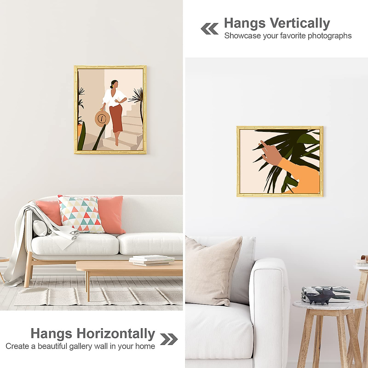 16x20in Picture Frames, PhotoFrame for Wall Home Decoration, Gold