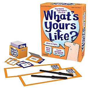 PlayMonster What's Yours Like? — Hilarious Party Card Game — Describe What Your Guess Word is Like — Ages 12+