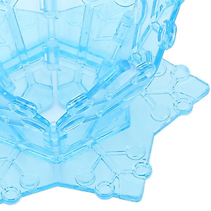 Coffee Strainer, Easy to Use Foldable Portable Snow Shaped Coffee Filter Maker for Drinks (Blue)