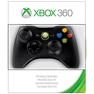 Xbox 360 Wireless Controller Black by Microsoft (Renewed)