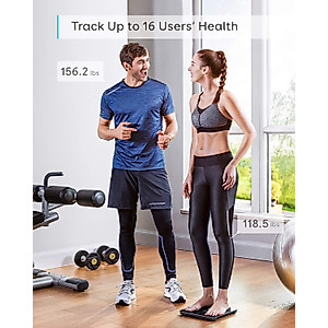 eufy by Anker, Smart Scale P1 with Bluetooth, Body Fat Scale, Wireless Digital Bathroom Scale, 14 Measurements, Weight/Body Fat/BMI, Fitness Body Composition Analysis, Black/White, lbs/kg.