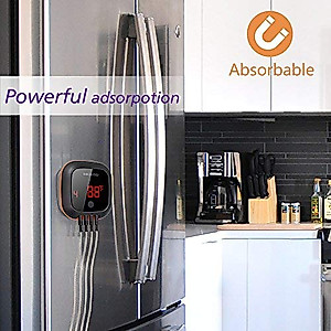 Inkbird Bluetooth Grill BBQ Meat Thermometer with Dual Probes Digital Wireless Grill Thermometer, Timer, Alarm,150 ft Barbecue Cooking Kitchen Food Meat Thermometer for Smoker, Oven, Drum