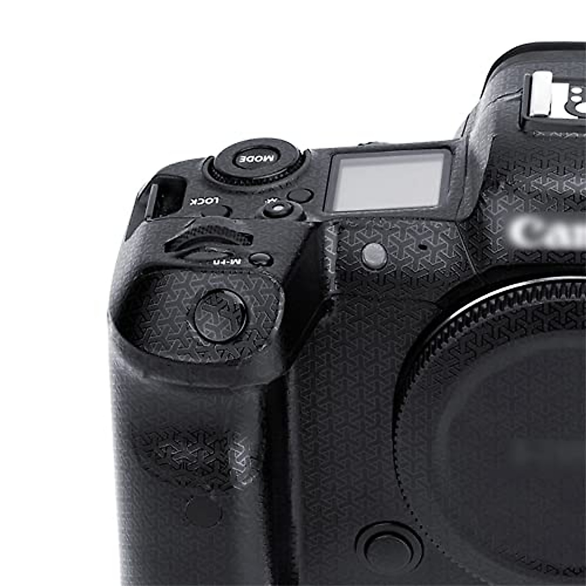Anti-Scratch Anti-Wear Camera Skin Cover Protector Film for Canon EOS R6 Camera Body Protective Decoration Sticker - Woven Black