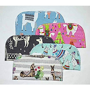 2 Ply Printed Flannel Washable. Llama and Alpaca- Set Napkins 8x8 inches 5 Pack - Little Wipes (R) Flannel