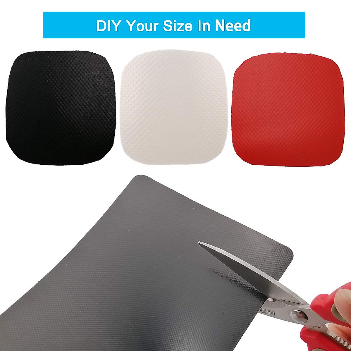 CLIO Inflatable Boat Repair Patches, 3 Pcs Waterproof PVC Set for Rafts, Kayaks, Canoes, Gray