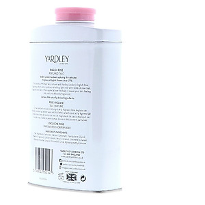 Yardley London Scented Talc Powder, English Rose Scent, 7 Oz/ 200 g