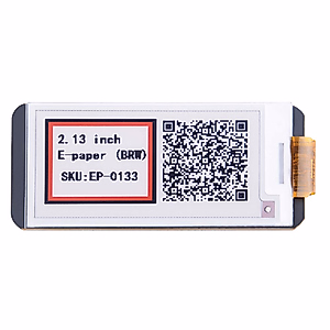 GeeekPi 2.13 inch E-Ink Display HAT, 250x122 Pixel E-Paper Screen for Raspberry Pi 4B/3B+/3B/2B/Zero/Zero W/Zero WH, Electronic Paper Module with Partial Refresh