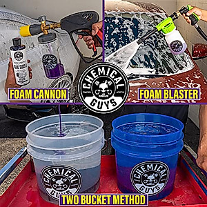 Chemical Guys CWS 1010 64 Maxi-Suds II Foaming Car Wash Soap (Works with Foam Cannons, Foam Guns or Bucket Washes) Safe for Cars, Trucks, Motorcycles, RVs & More, 64 fl. Oz (Half Gallon), Grape Scent