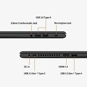 ASUS Vivobook 15 F1500EA 2023 Laptop ~ 15.6" FHD 1920x1080 IPS ~ Intel Core i5 1135G7~12GB DDR4~1TB M.2 NVMe ~ Wi-Fi 5 ~ Windows 11 Home ~ Indie Black ~ TLG 32GB USB