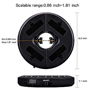 Patio Umbrella Light, 28 LED Lights at 200 lumens 3 Lighting Modes Cordless 4 x AA Battery Operated, Umbrella Pole Light for Patio Umbrellas, Camping Tents or Outdoor Use (White)