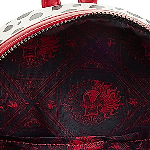 Loungefly Disney Villains Scene 101 Dalmatians Cruella Womens Double Strap Shoulder Bag Purse