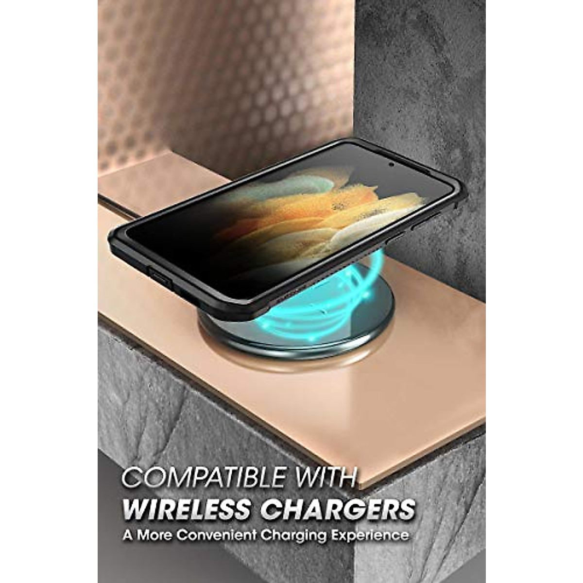 SUPCASE Unicorn Beetle Pro Series Case Designed for Samsung Galaxy S21 Ultra 5G (2021 Release), Full-Body Dual Layer Rugged Holster & Kickstand Case Without Built-in Screen Protector (Black)