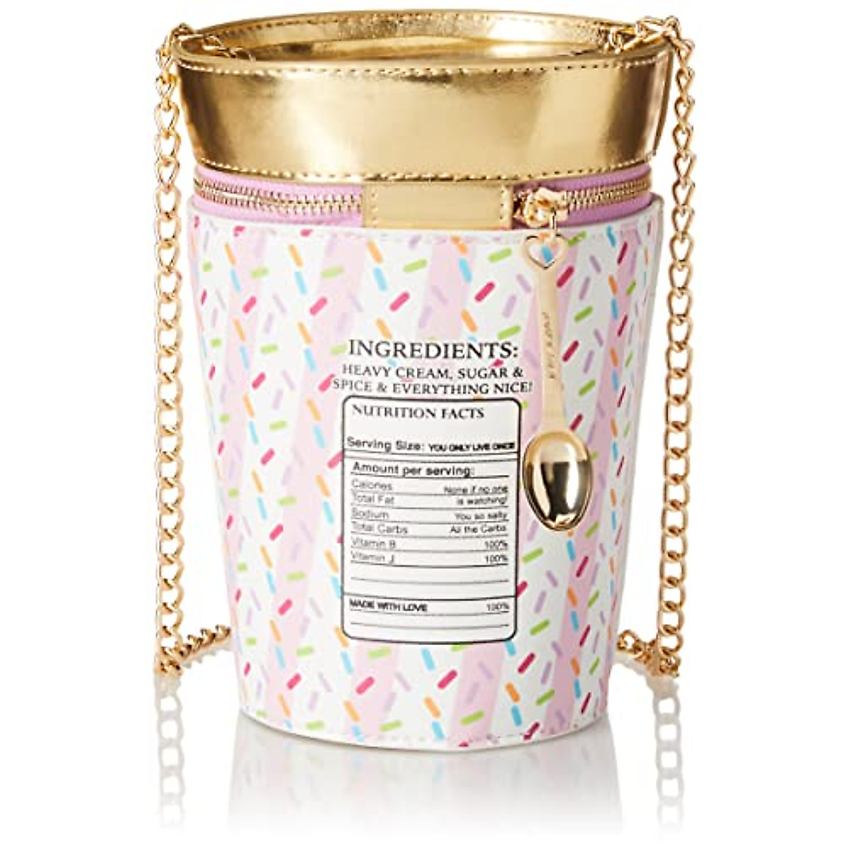 Unknown womens Betsey Johnson I Scream Crossbody, Multi, One Size US