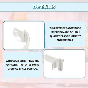 Kojem Refrigerator Door Shelf Compatible with Frigidaire Kenmore Refrigerator Rack Bar Replace for 240534701