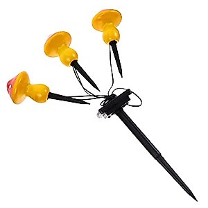 SOLUSTRE Mushroom String Light LED Solar Stake Lights Yard Lawn Garden Night Light Landscape Path Light Garden Decorations for Patio Lawn Driveway