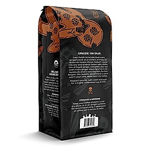 DEATH WISH COFFEE - Gingerdead Ground Coffee - Extra Kick of Caffeine (12 Oz)