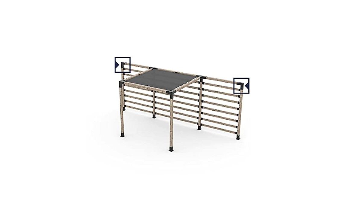 TOJA Grid Duo L Bracket for 4x4 Wood Pergolas - Expand & Enhance