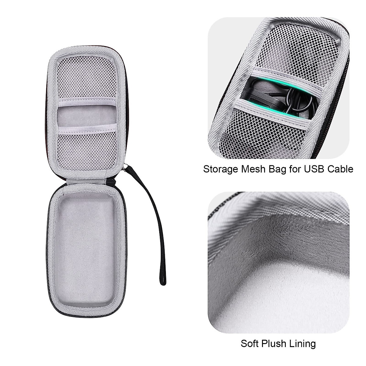 XANAD Hard Case for Andis TS-1 17235/17220 /17200/17150 /17155/17160 Pro Foil Lithium Titanium Foil Shaver - Travel Protective Carrying Storage Bag