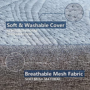 Iyee Nature Tri Folding Mattress, 4 inch Twin XL Folding Memory Form Mattress Topper with Washable Cover, Fodable Mattress for Camping, Guest, Yoga - 78"x38"x4"