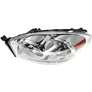Hyiccoes Headlight Halogen Bulb Driver Side Clear Lens Chrome Interior Lens W/Bulb Headlamp 68003125AD-PFM 9591936 CH2502180